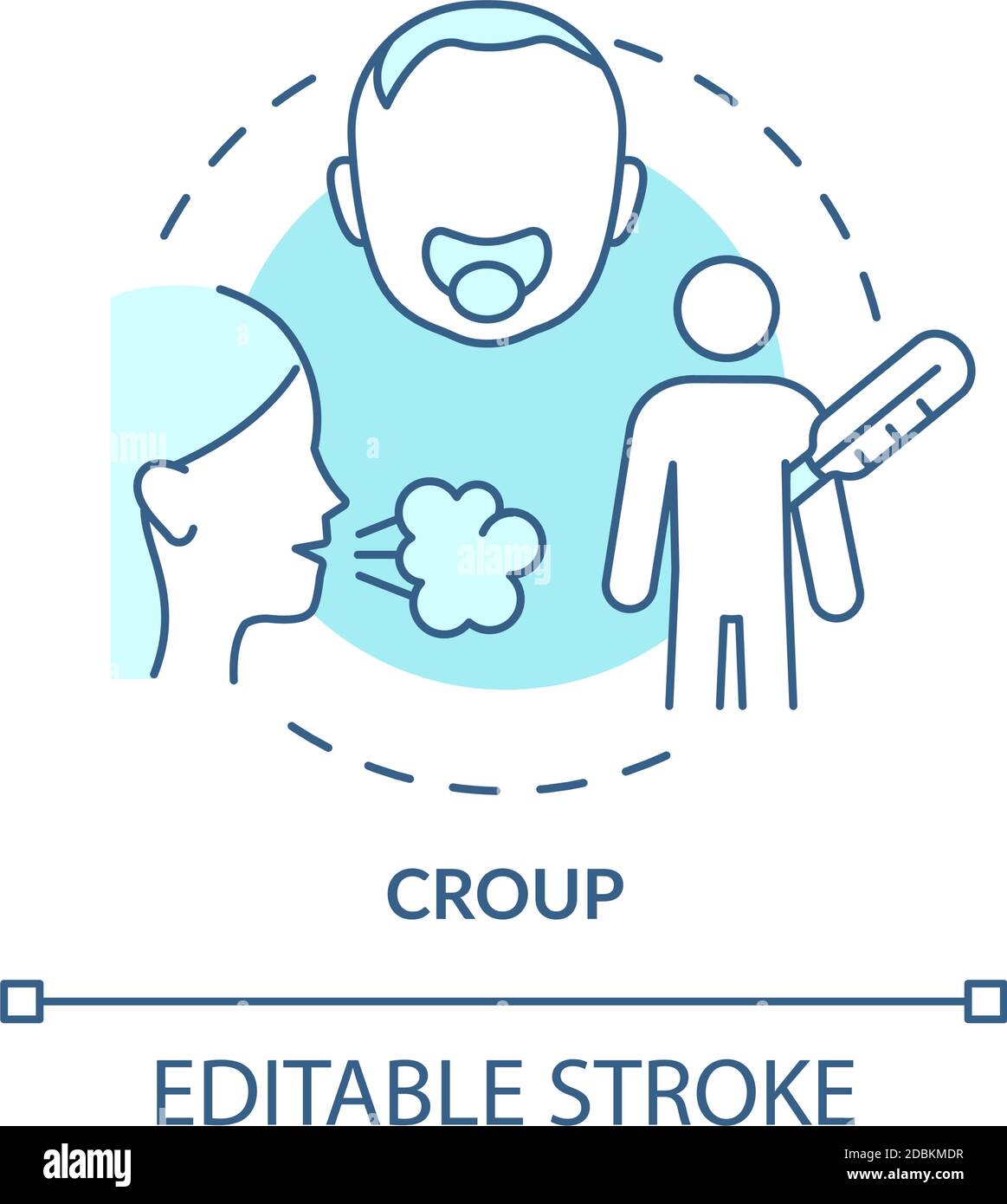 Croup concept icon Stock Vector Image & Art - Alamy