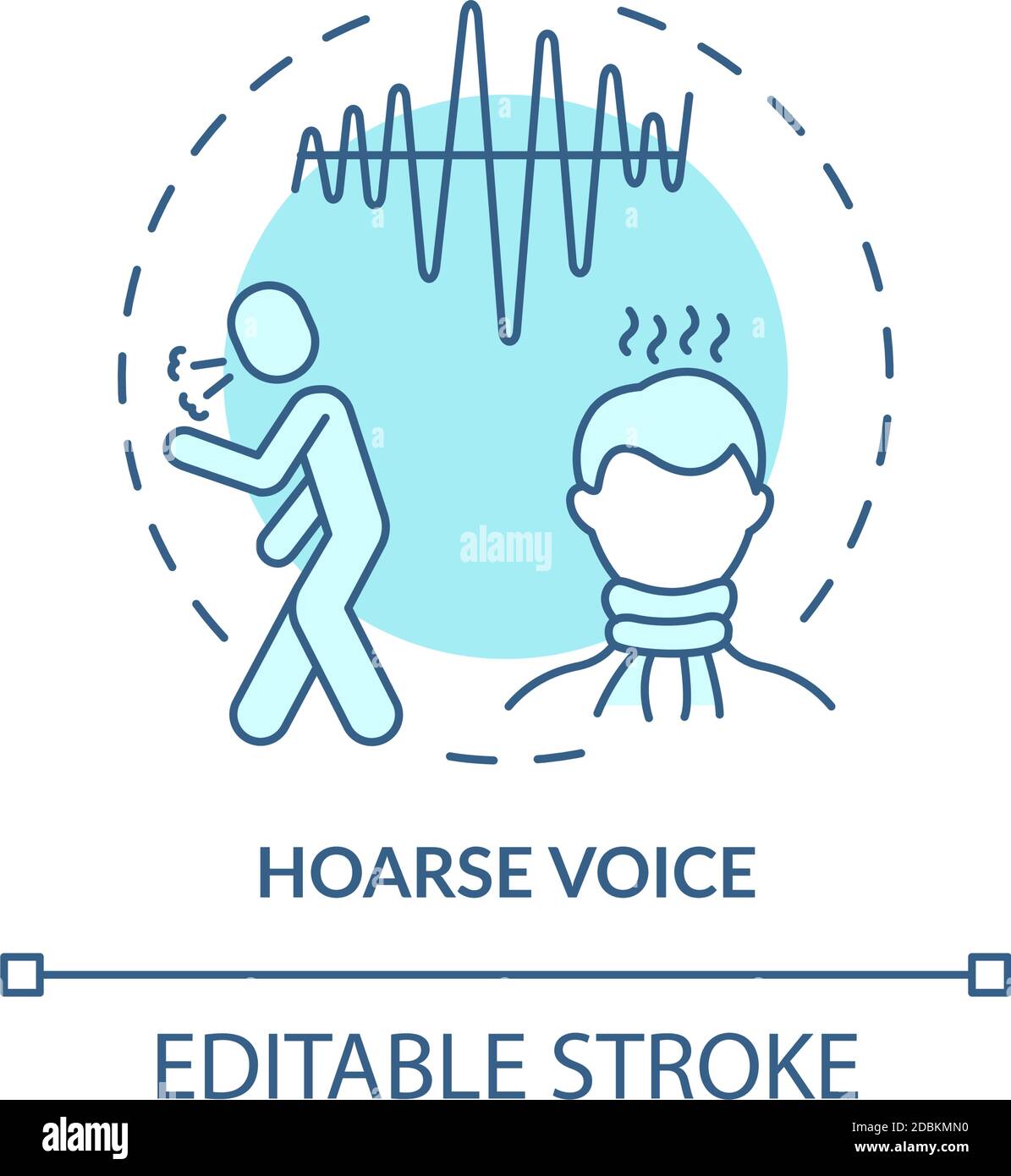 Hoarse voice concept icon Stock Vector Image & Art - Alamy