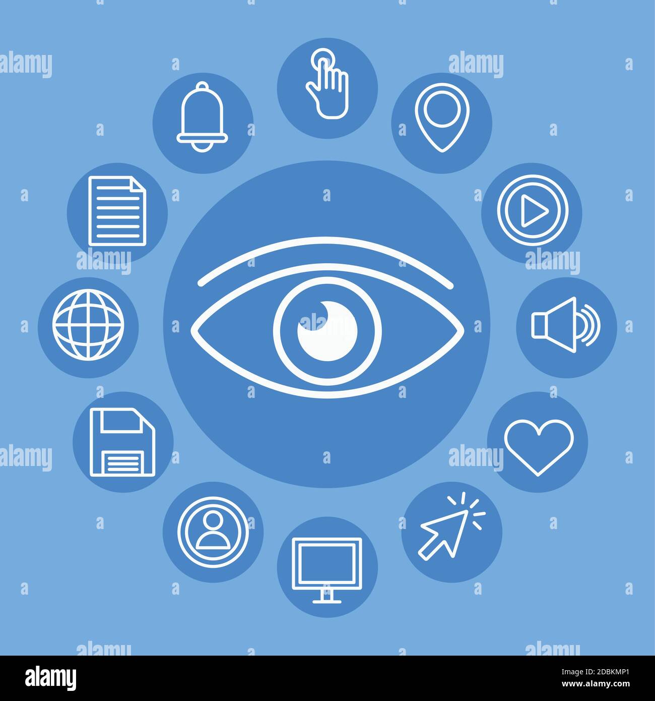 Optical heart and location Stock Vector Images - Alamy