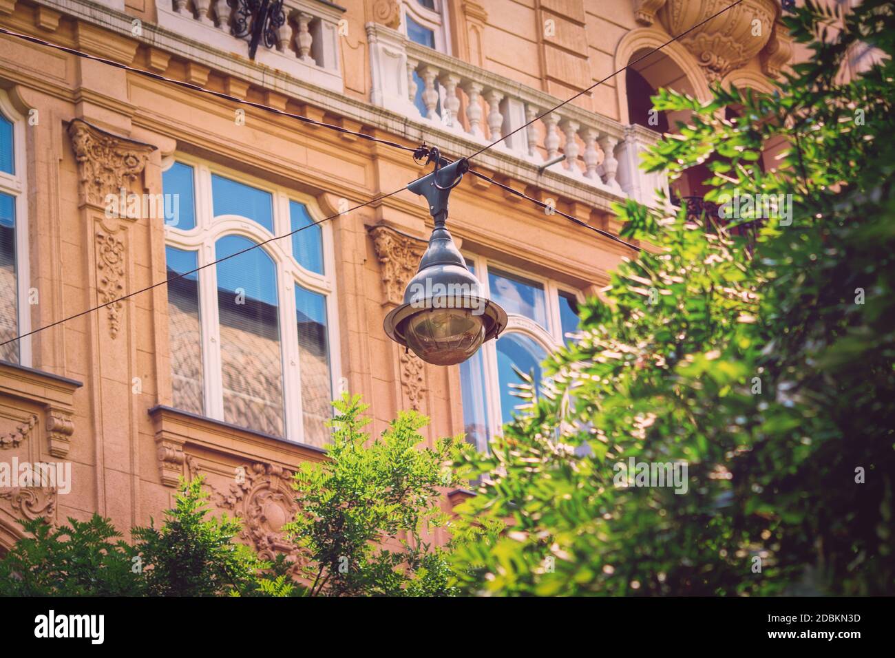 Hanging street light hi-res stock photography and images - Alamy