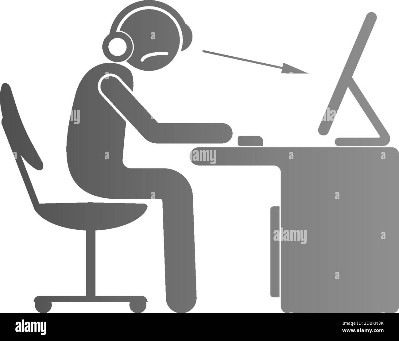 Employee at work computer manufacture Black and White Stock Photos ...