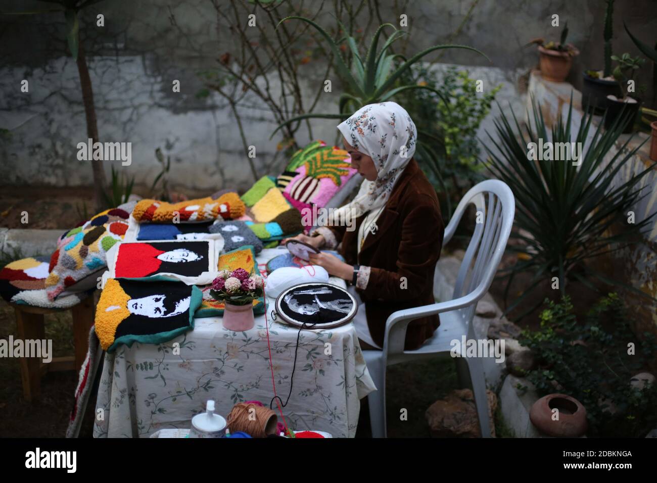 Bureij Refugee Camp, The Gaza Strip, Palestine. 17th Nov, 2020. A ...
