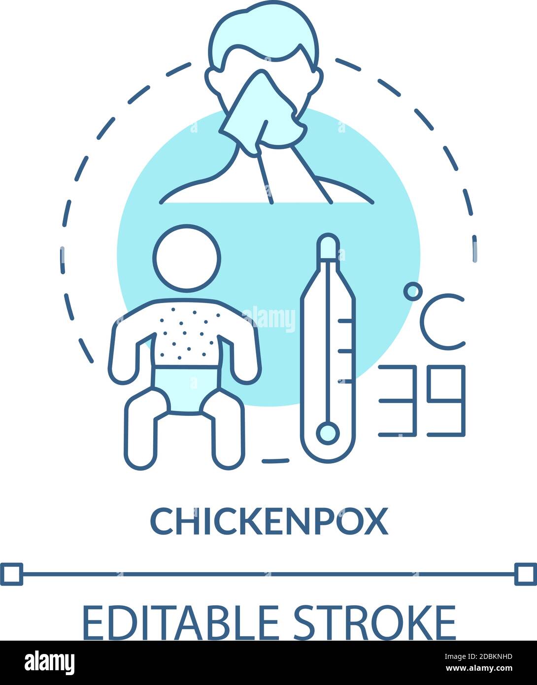 Chickenpox concept icon Stock Vector Image & Art - Alamy