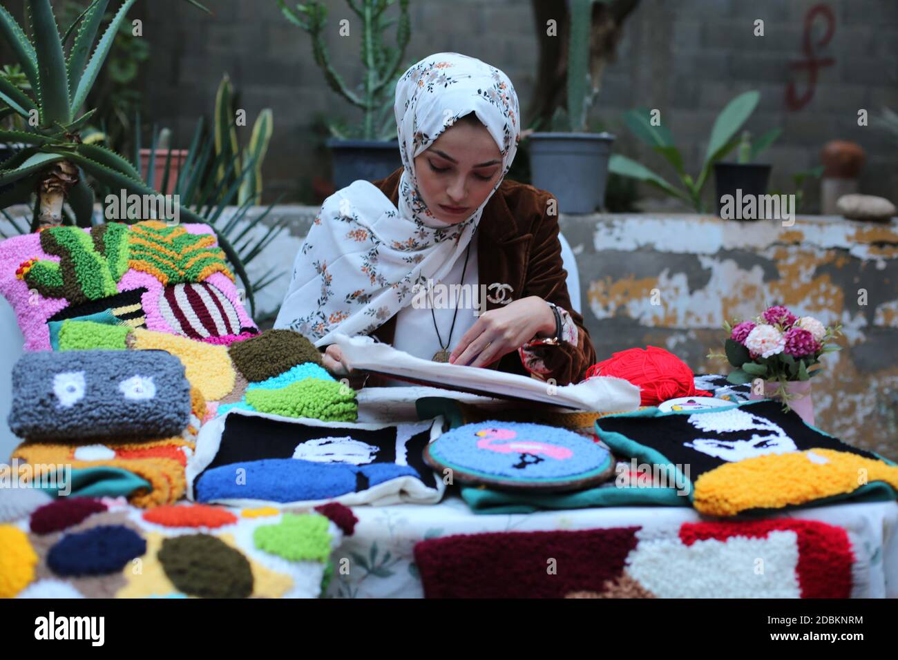 Bureij Refugee Camp, The Gaza Strip, Palestine. 17th Nov, 2020. A ...