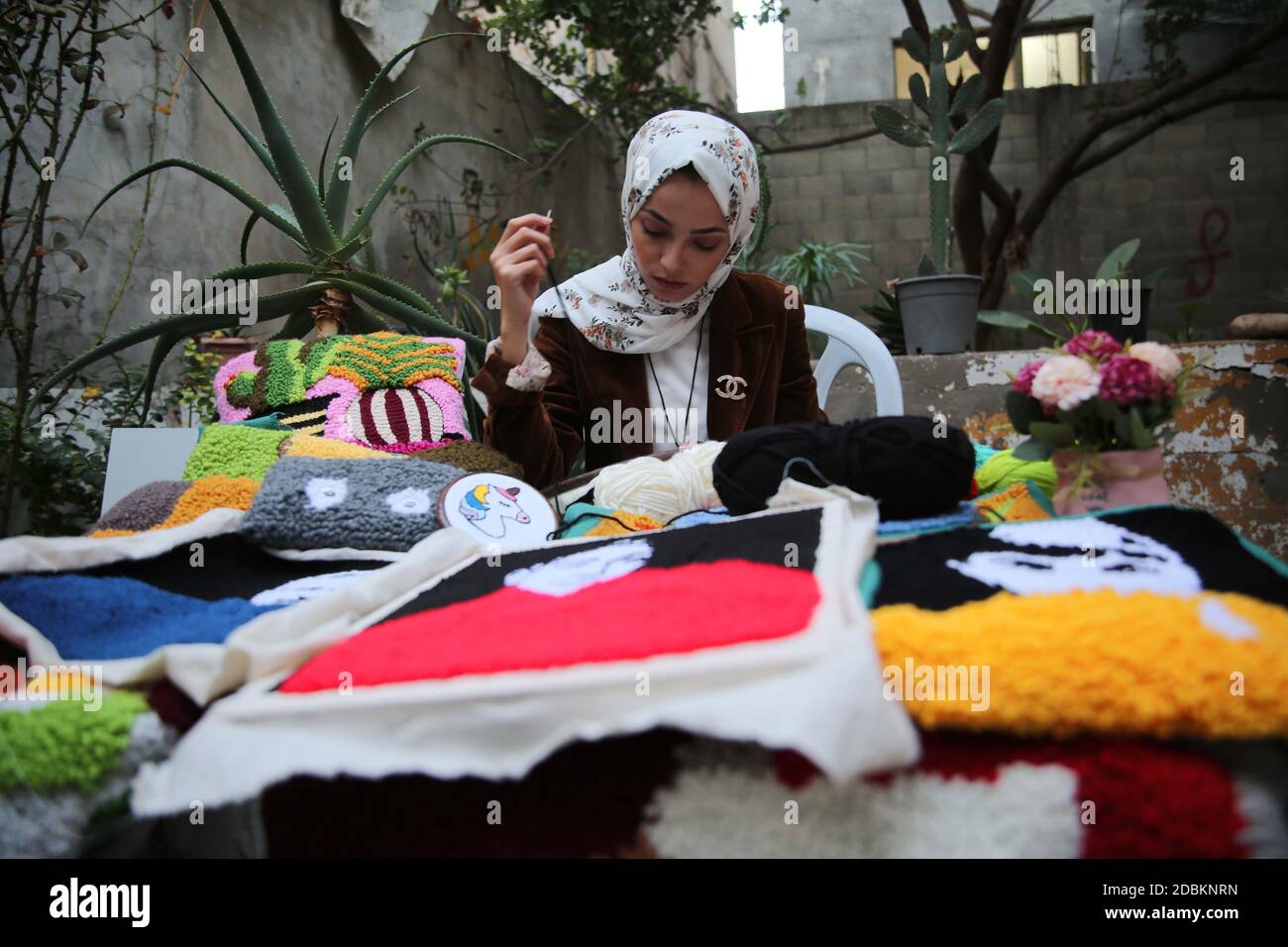 Bureij Refugee Camp, The Gaza Strip, Palestine. 17th Nov, 2020. A ...