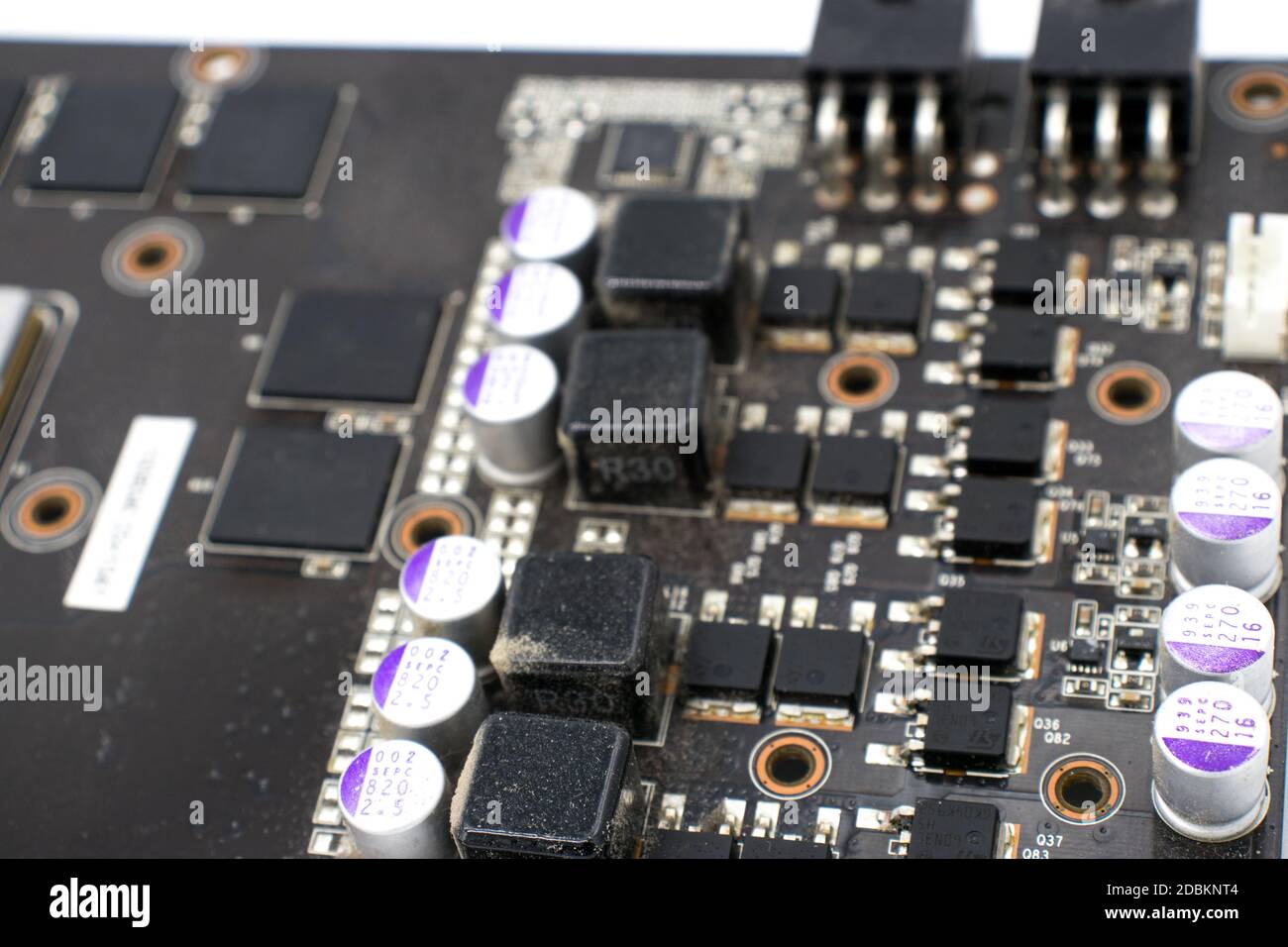 Disassembled video card isolated on white background Stock Photo - Alamy