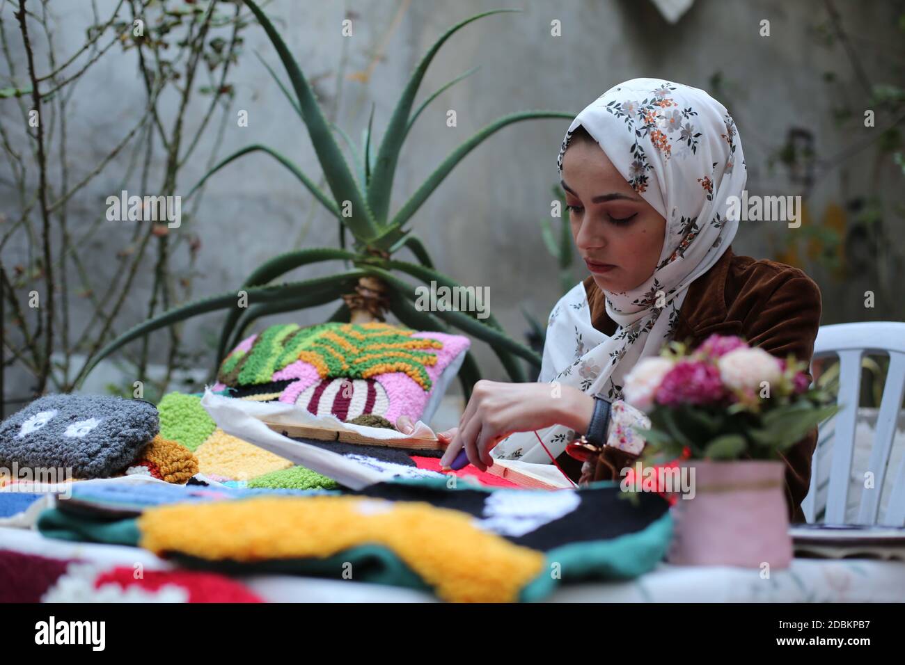 Bureij Refugee Camp, The Gaza Strip, Palestine. 17th Nov, 2020. A ...