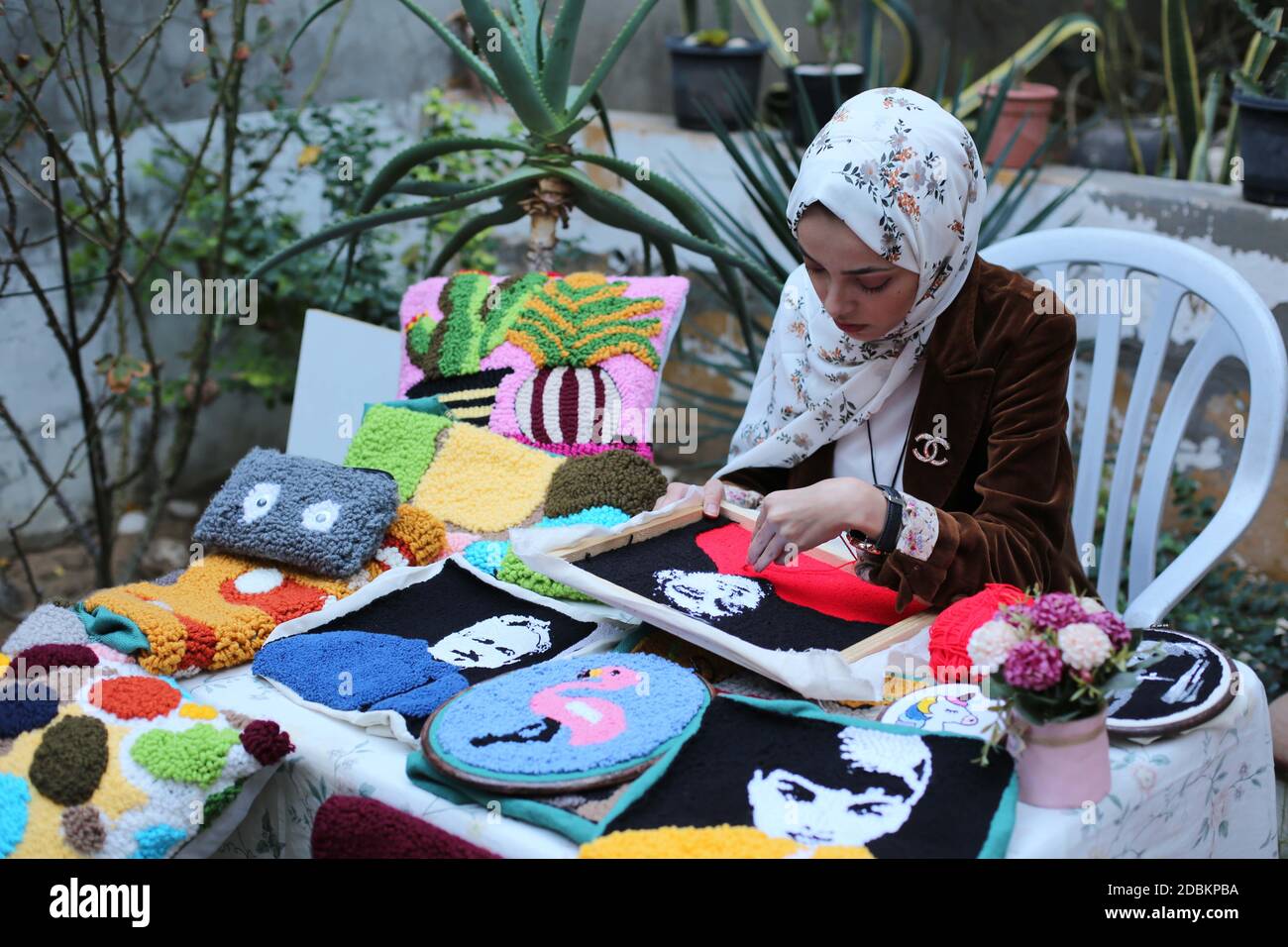 Bureij Refugee Camp, The Gaza Strip, Palestine. 17th Nov, 2020. A ...