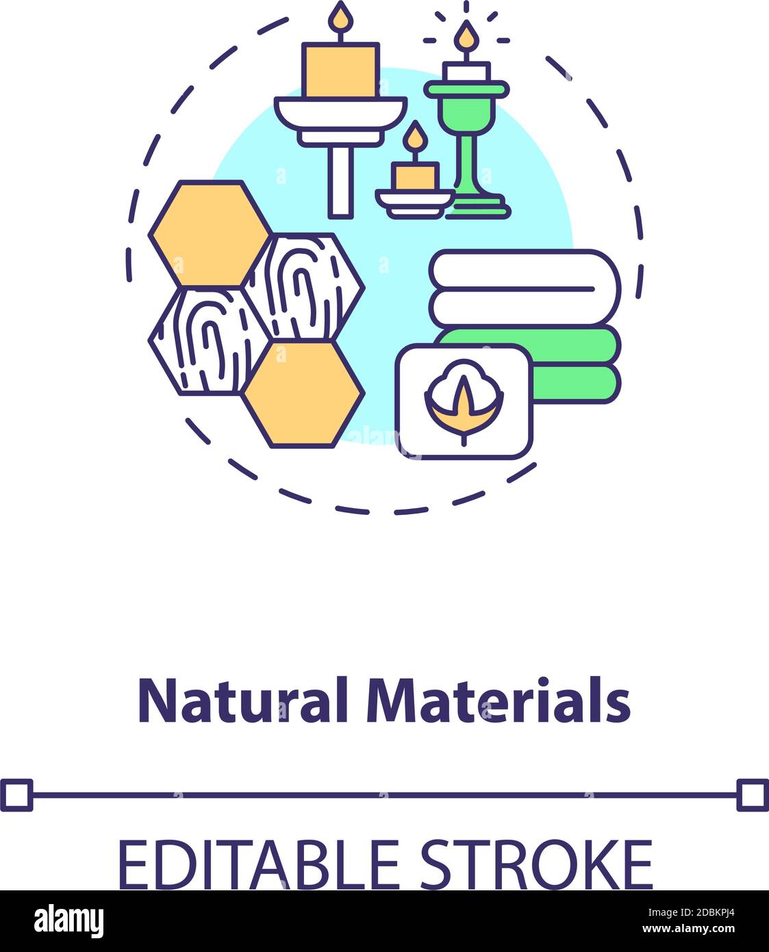Natural materials concept icon Stock Vector Image & Art - Alamy