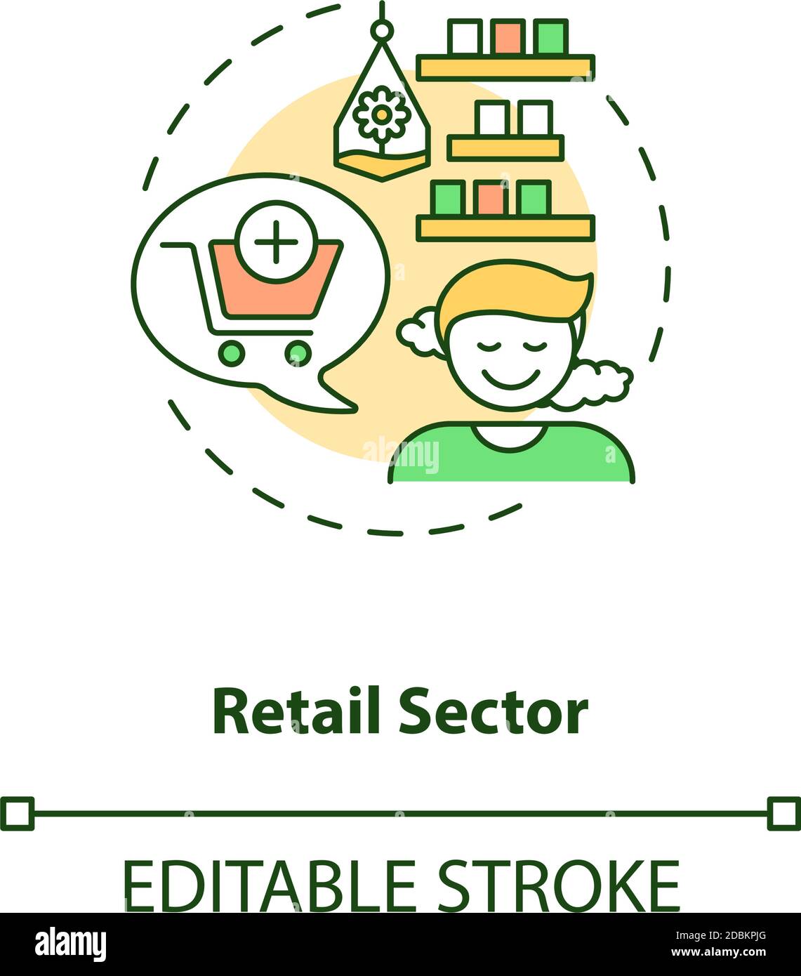 Retail sector concept icon Stock Vector Image & Art - Alamy