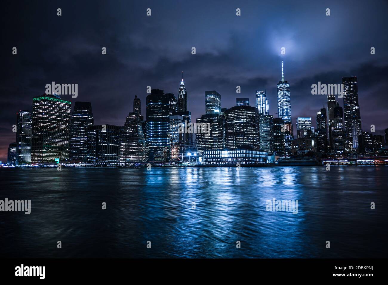 New York Manhattan night view. Shooting Location: New York, Manhattan ...