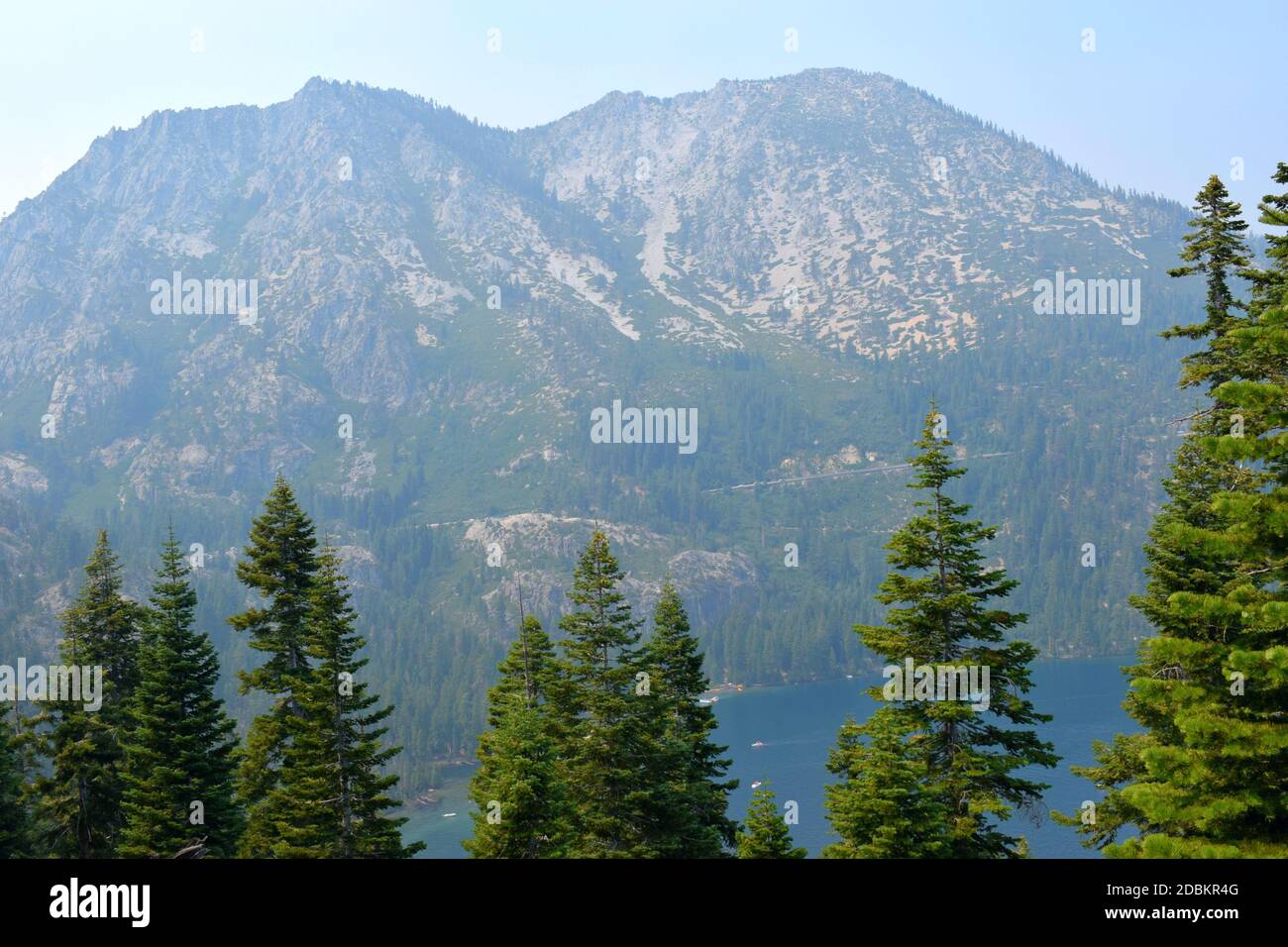 Lake coniferous forest mountain hi-res stock photography and images - Alamy