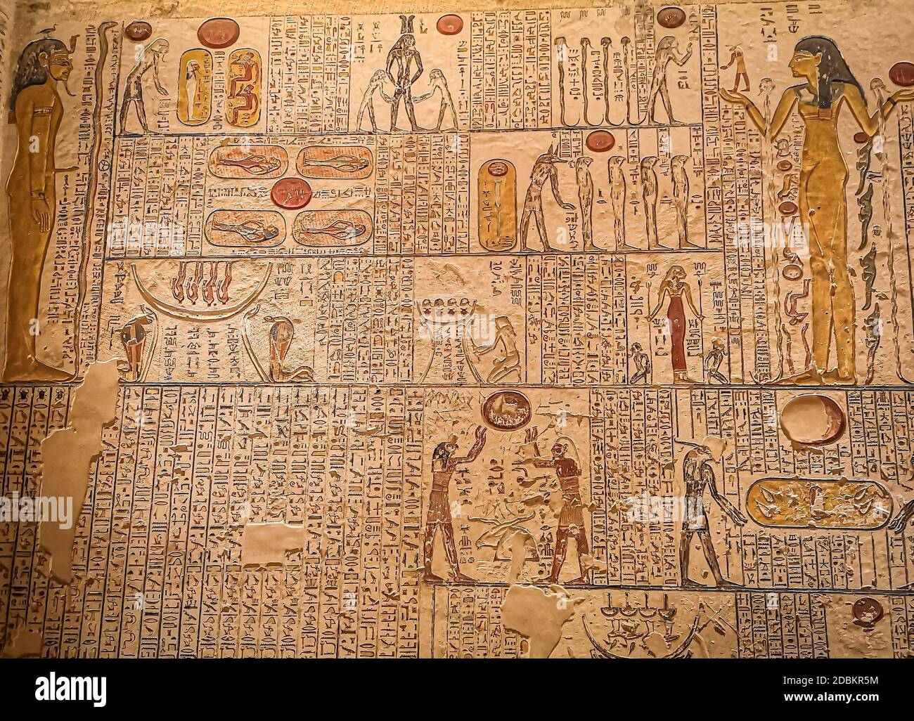Ancient Egyptian writing, Egyptian hieroglyphs Stock Photo - Alamy