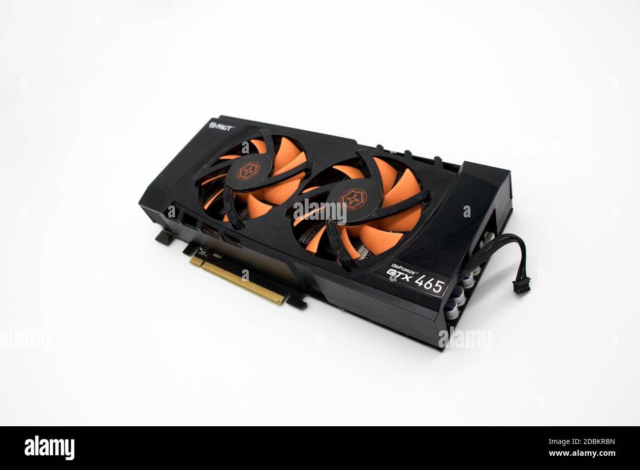 Moscow, Russia. 12/16/2011 NVIDIA Geforce GTX 465 graphics card ...