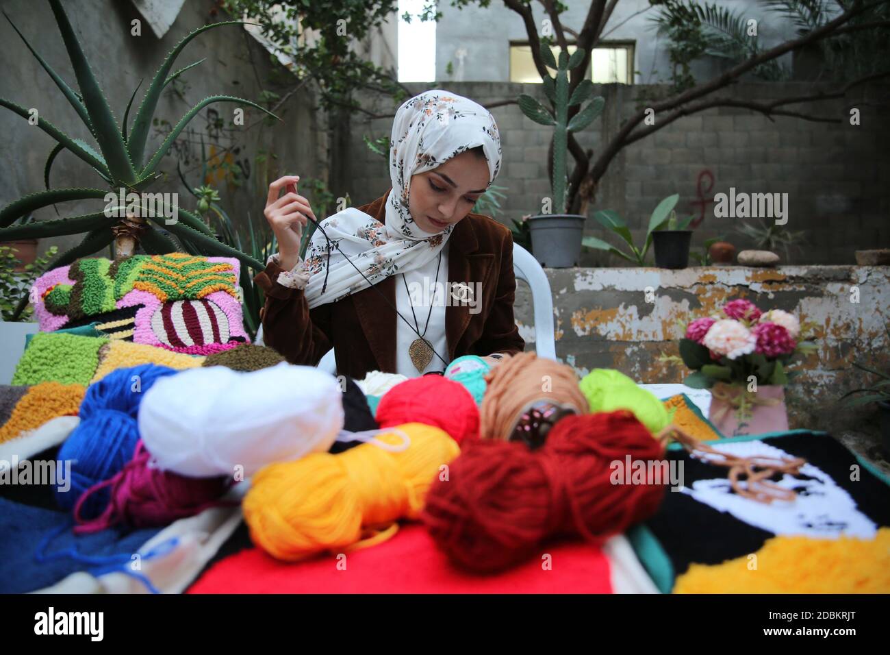 Bureij Refugee Camp, The Gaza Strip, Palestine. 17th Nov, 2020. A ...