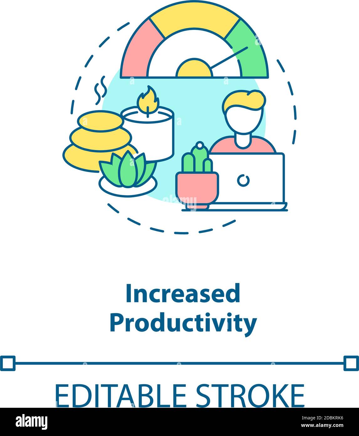 Increased productivity concept icon Stock Vector Image & Art - Alamy