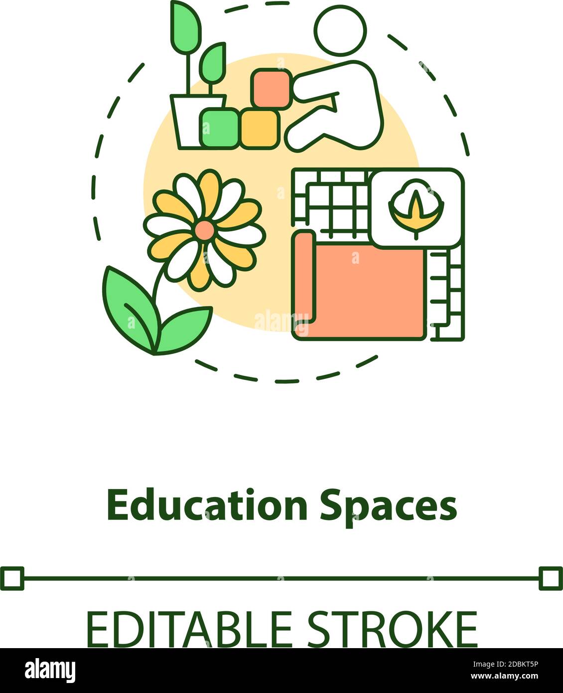 Education spaces concept icon Stock Vector Image & Art - Alamy