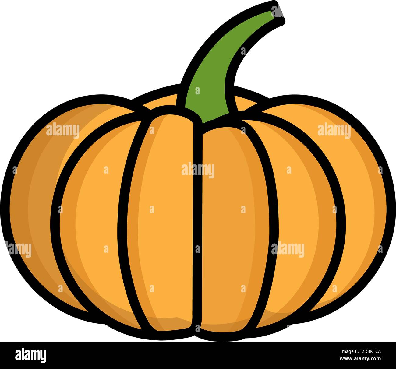 Fall pumpkin clipart - drawing Stock Photo - Alamy