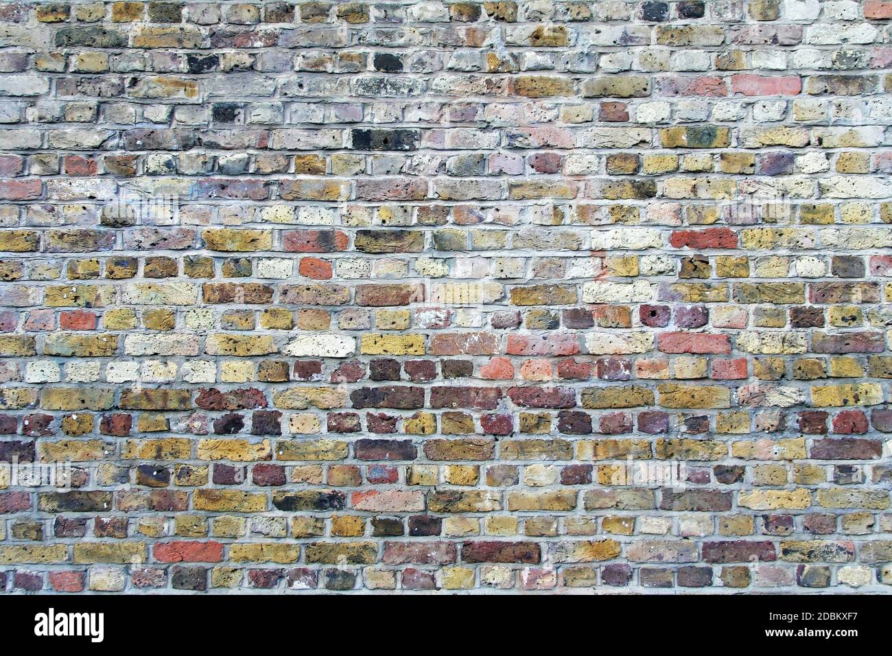 Classic old British brick wall background texture Stock Photo - Alamy