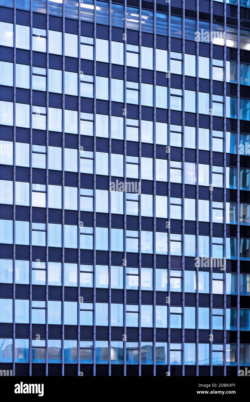 Blue glass facade texture of business skyscraper Stock Photo - Alamy