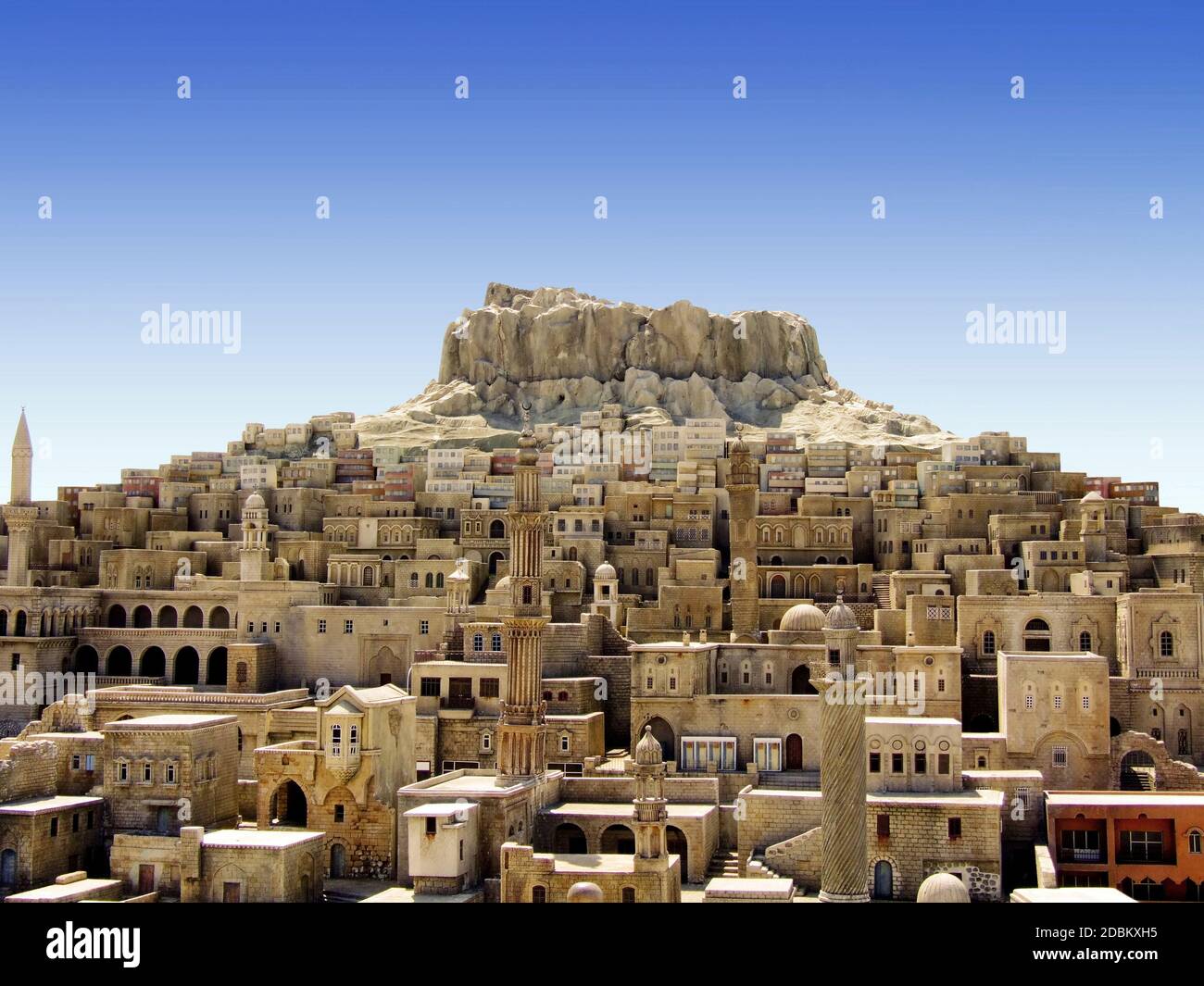 Old medieval Middle East city on the hill Stock Photo - Alamy