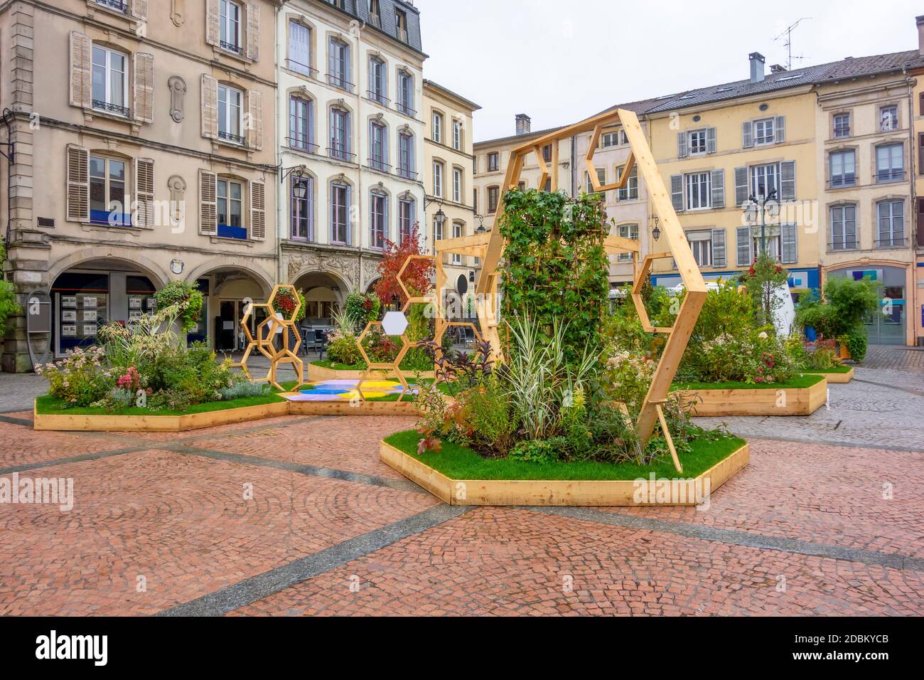 city view of Epinal, the capital city of the Vosges departmend in ...