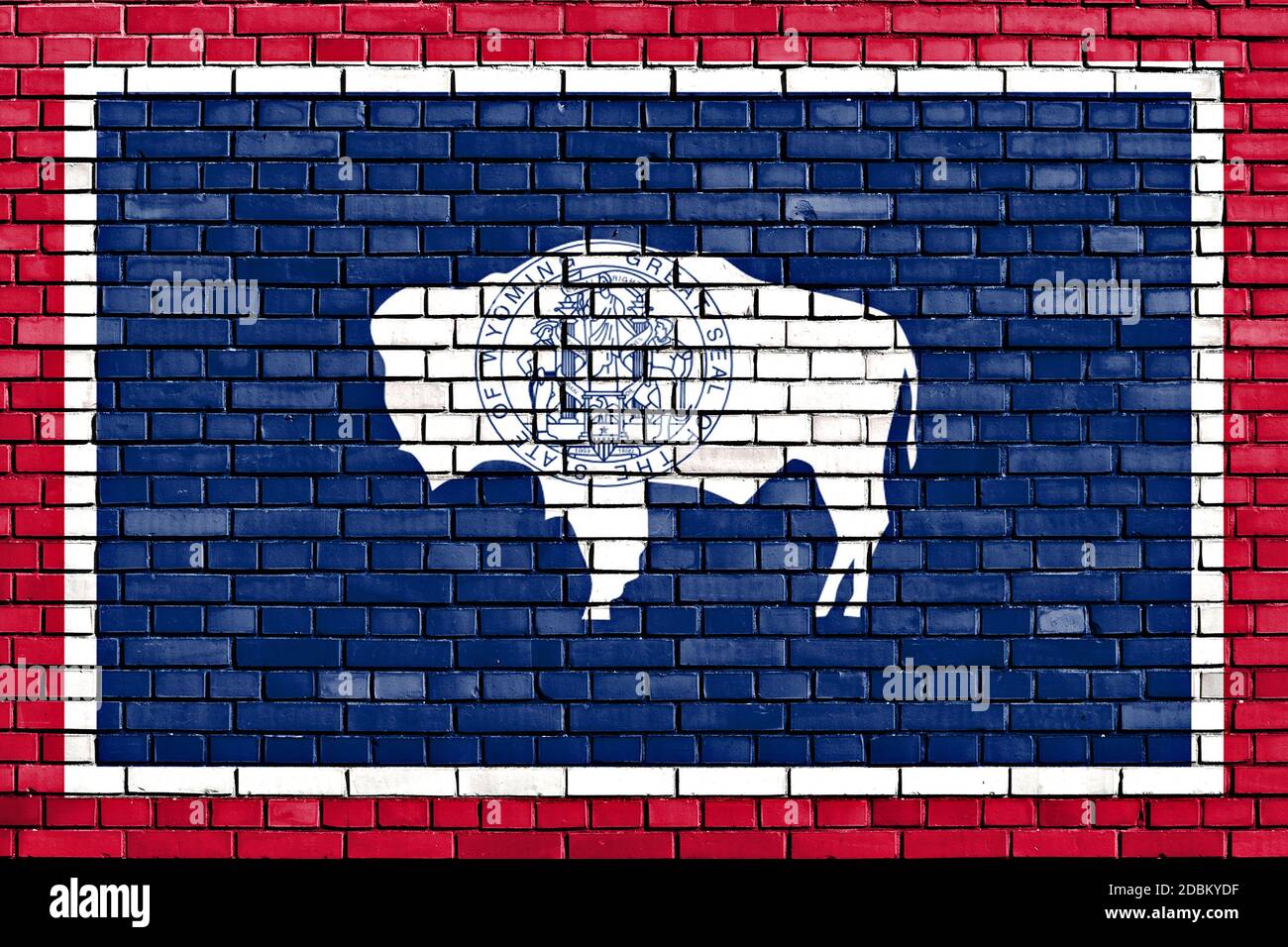 American bison flag hi-res stock photography and images - Alamy