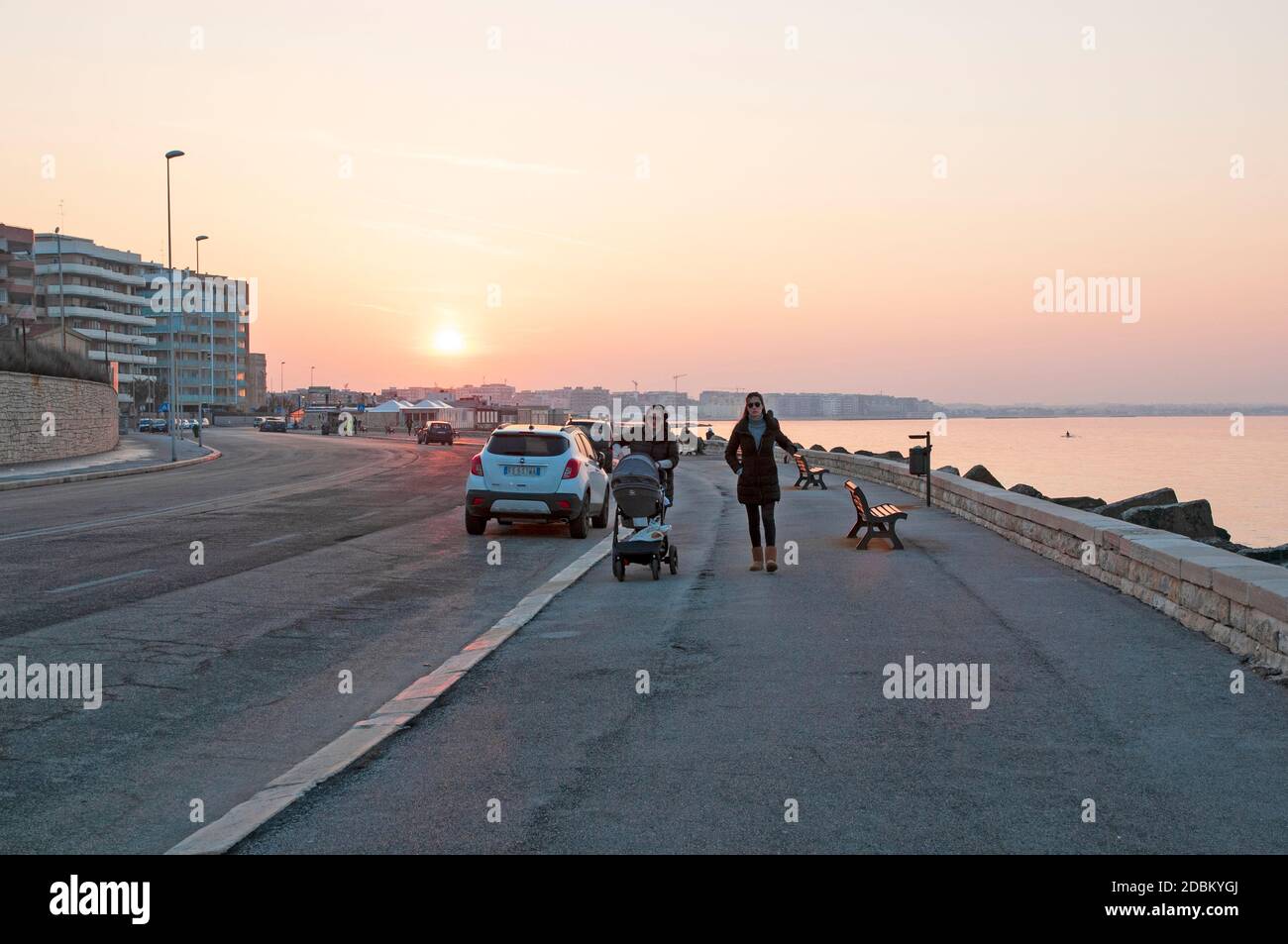 Italy - Puglia - Bari - seafront -lungomare Stock Photo - Alamy