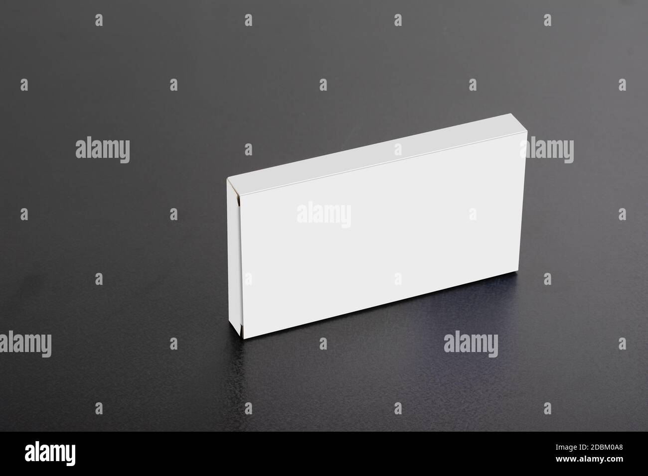 Rectangular medical box on a dark background, editable mock-up series ...