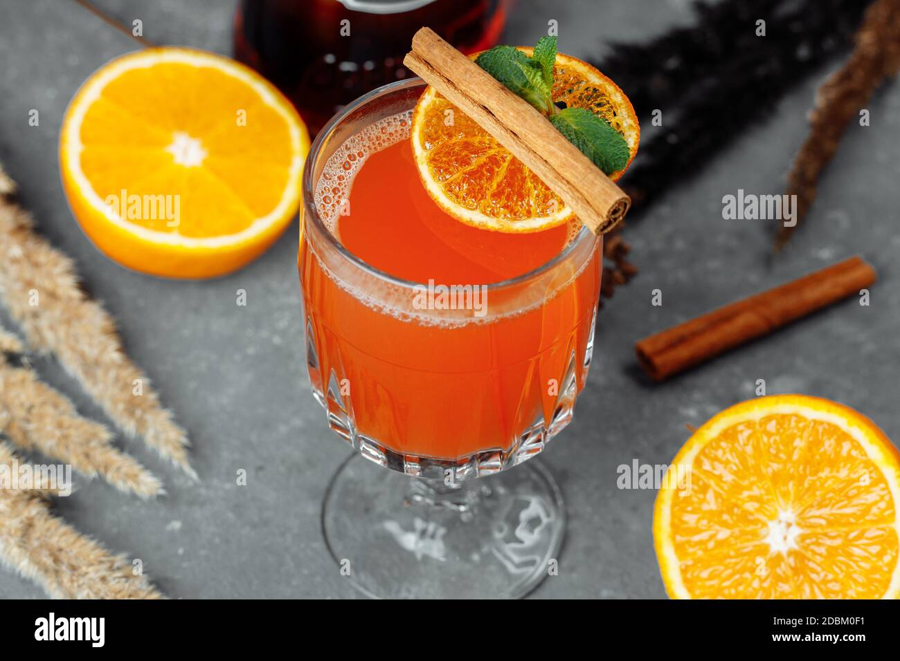 Warming winter cocktail with aperol. Hot aperol. Cocktail For New Years ...