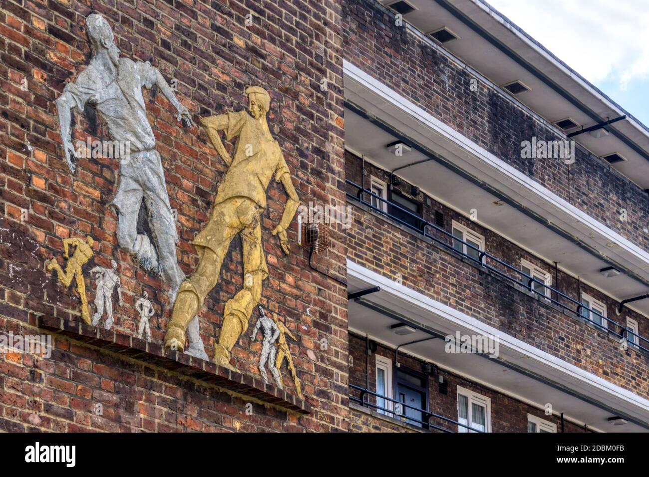 Boys Playing Football by Peter Laszlo Peri, 1952. South Lambeth Estate ...