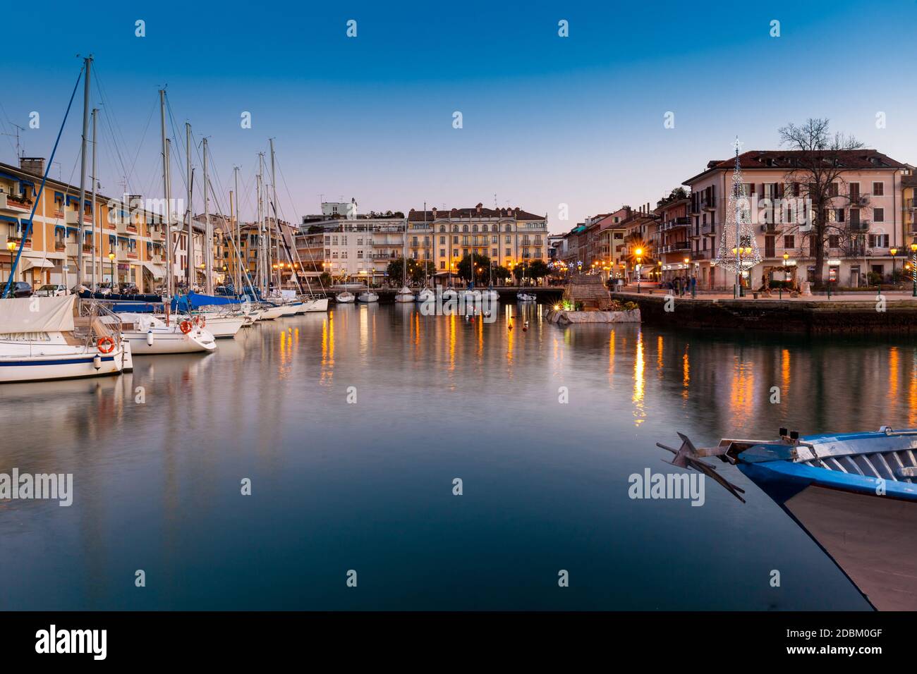 The harbour of Grado at sunset. Grado is a beautiful and historical ...