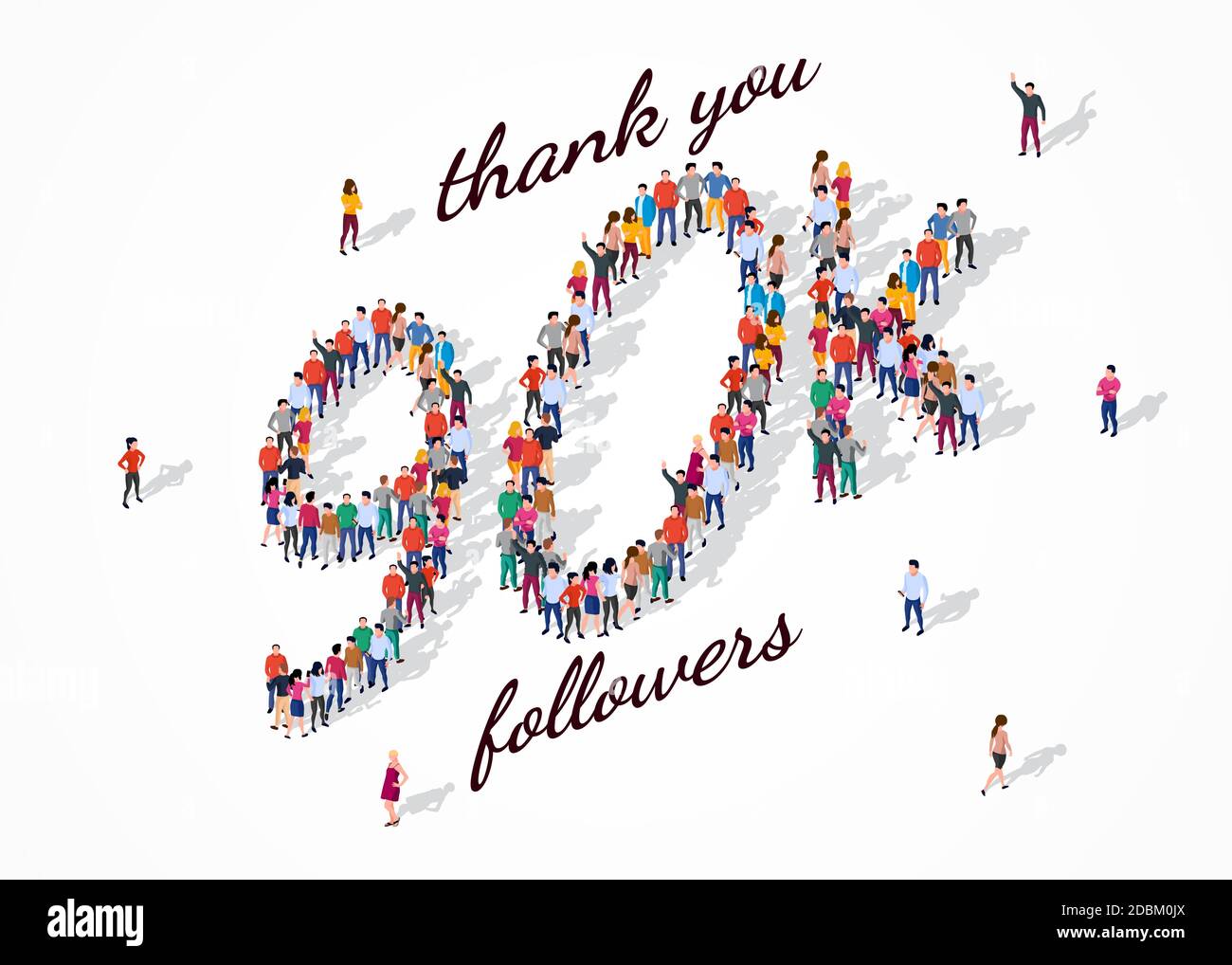 90k follower celebration hi-res stock photography and images - Alamy