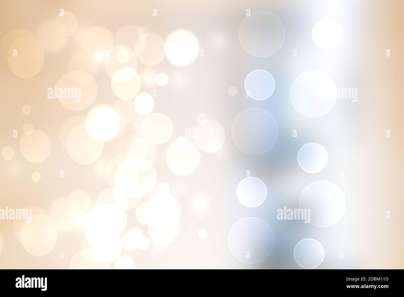 Festive light brown blue silver bright abstract bokeh background with ...