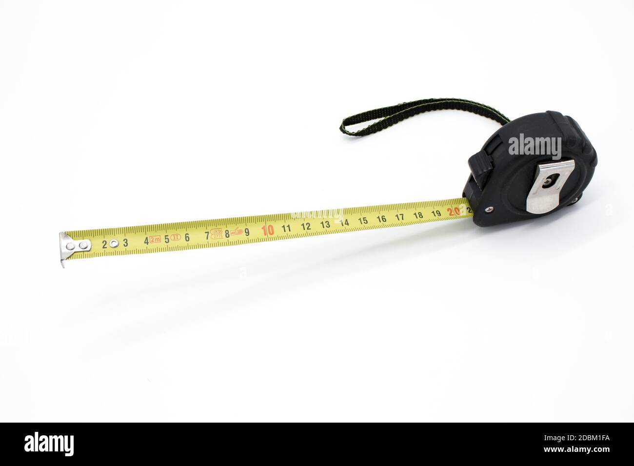 Measuring tape in centimeters on a white background Stock Photo - Alamy