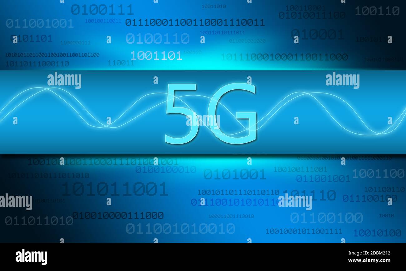 5G technology network wireless systems, 3d rendering Stock Photo - Alamy