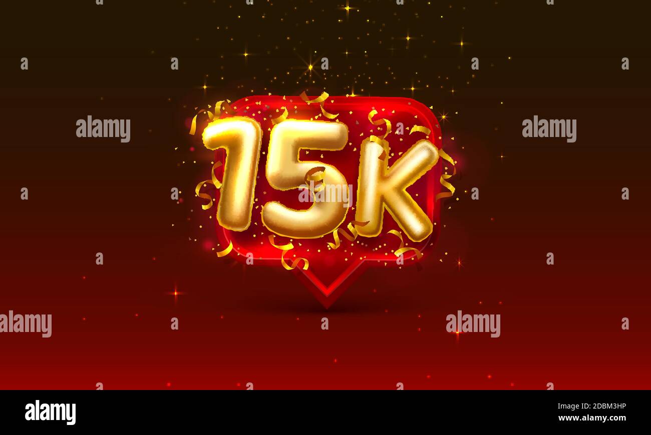 Thank you followers peoples, 15k online social group, happy banner ...