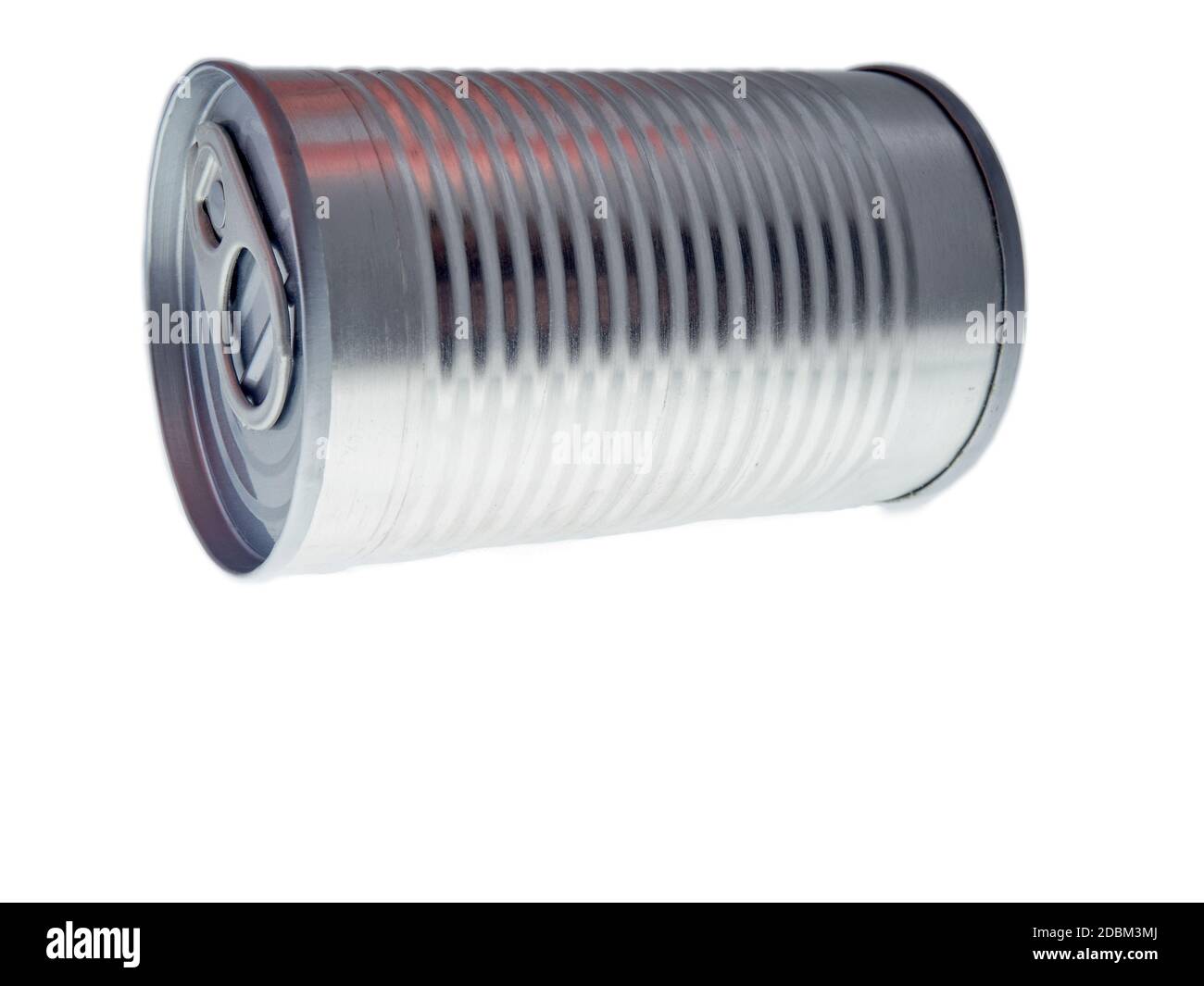 Different types of cans with prepared foods for consumption, vegetables ...