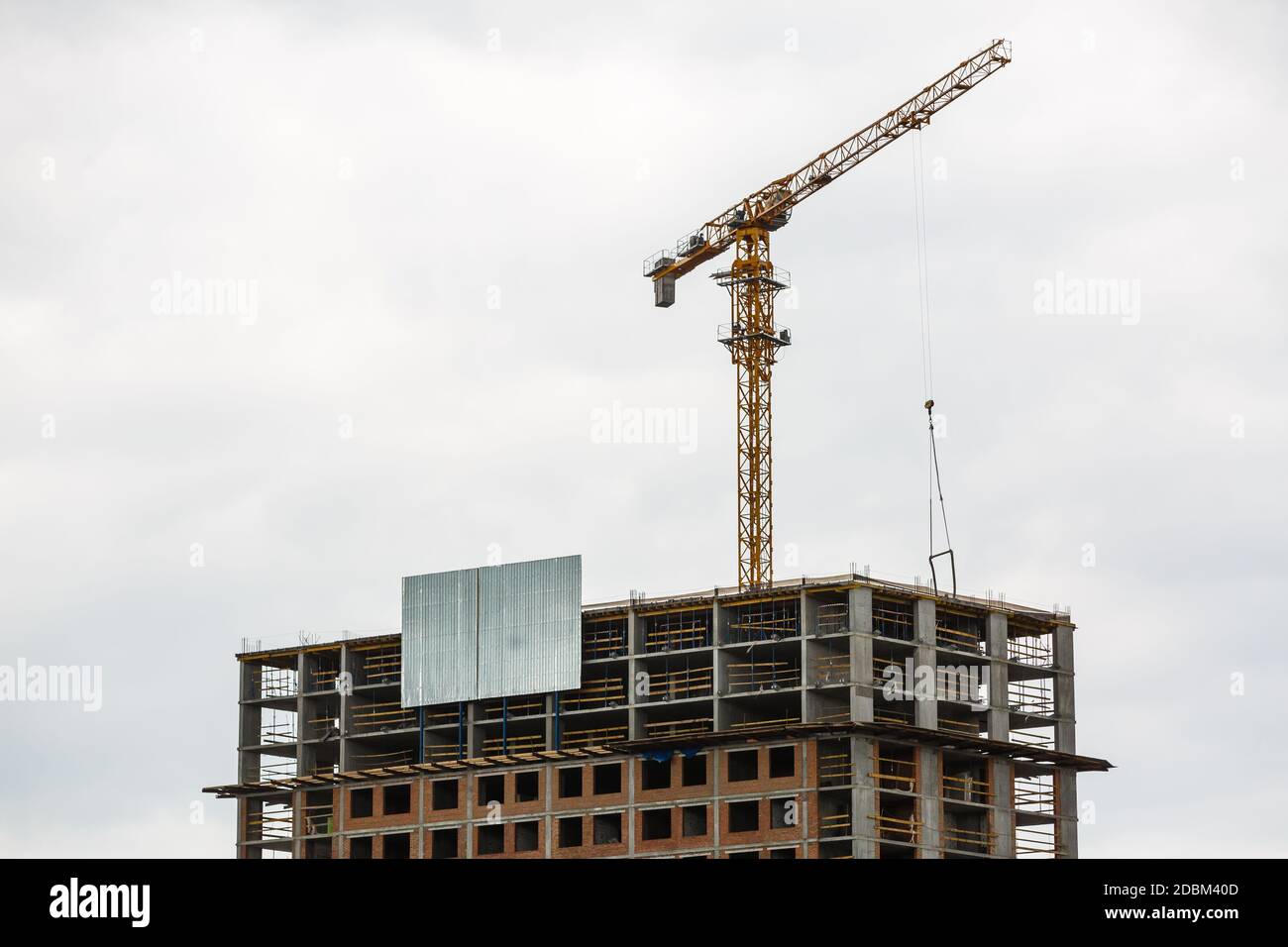 Big construction site A big construction site with cranes Stock Photo ...