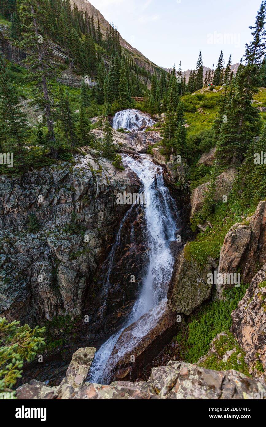 Waterfall on the Colorado Trail near Silverton Stock Photo - Alamy
