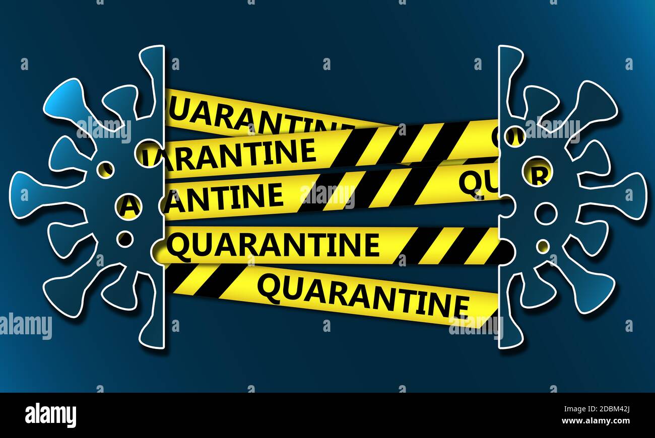 Quarantine banner hi-res stock photography and images - Alamy