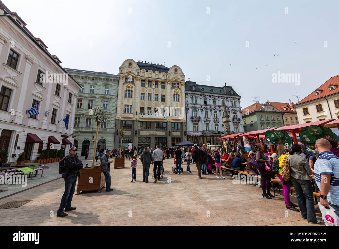 Hlavné námestie , Main Square, Old Town, Bratislava, Slovakia Stock ...