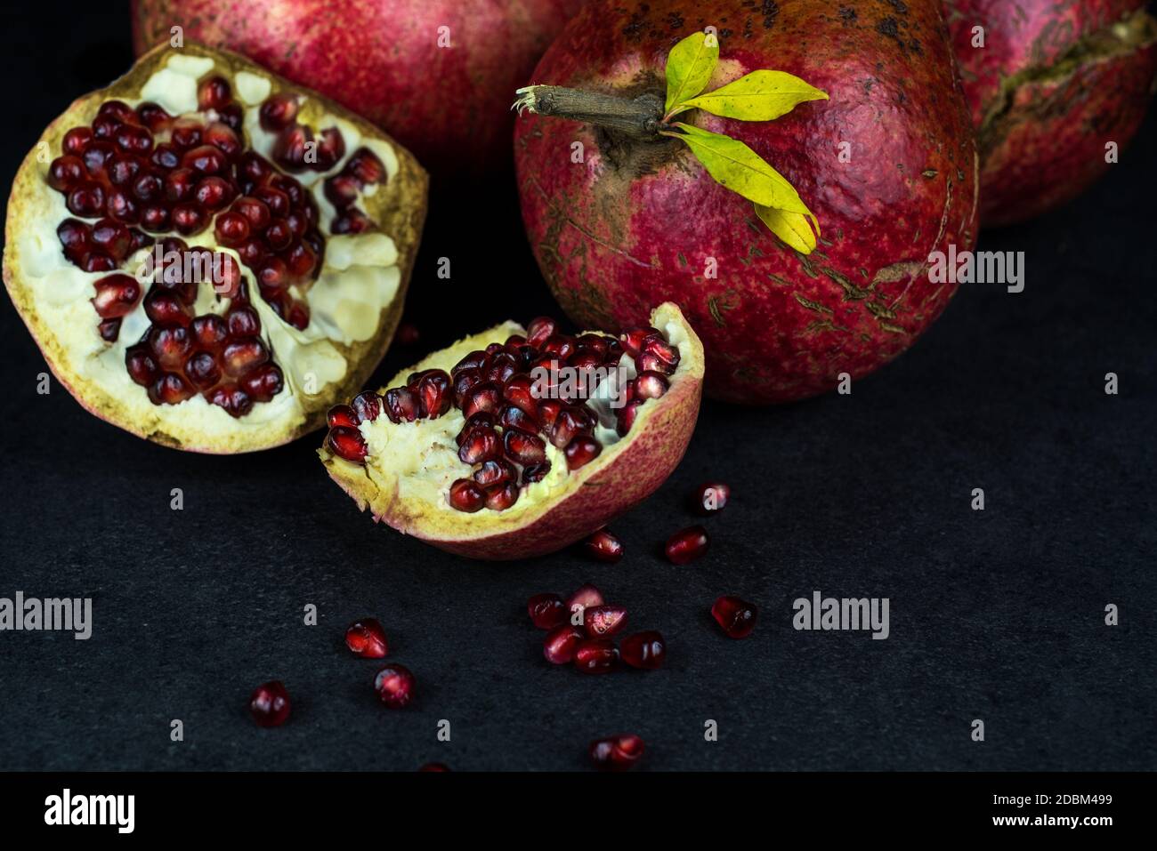 Ripe pomegranate fruit for making fresh pomegranate juice. Healthy ...