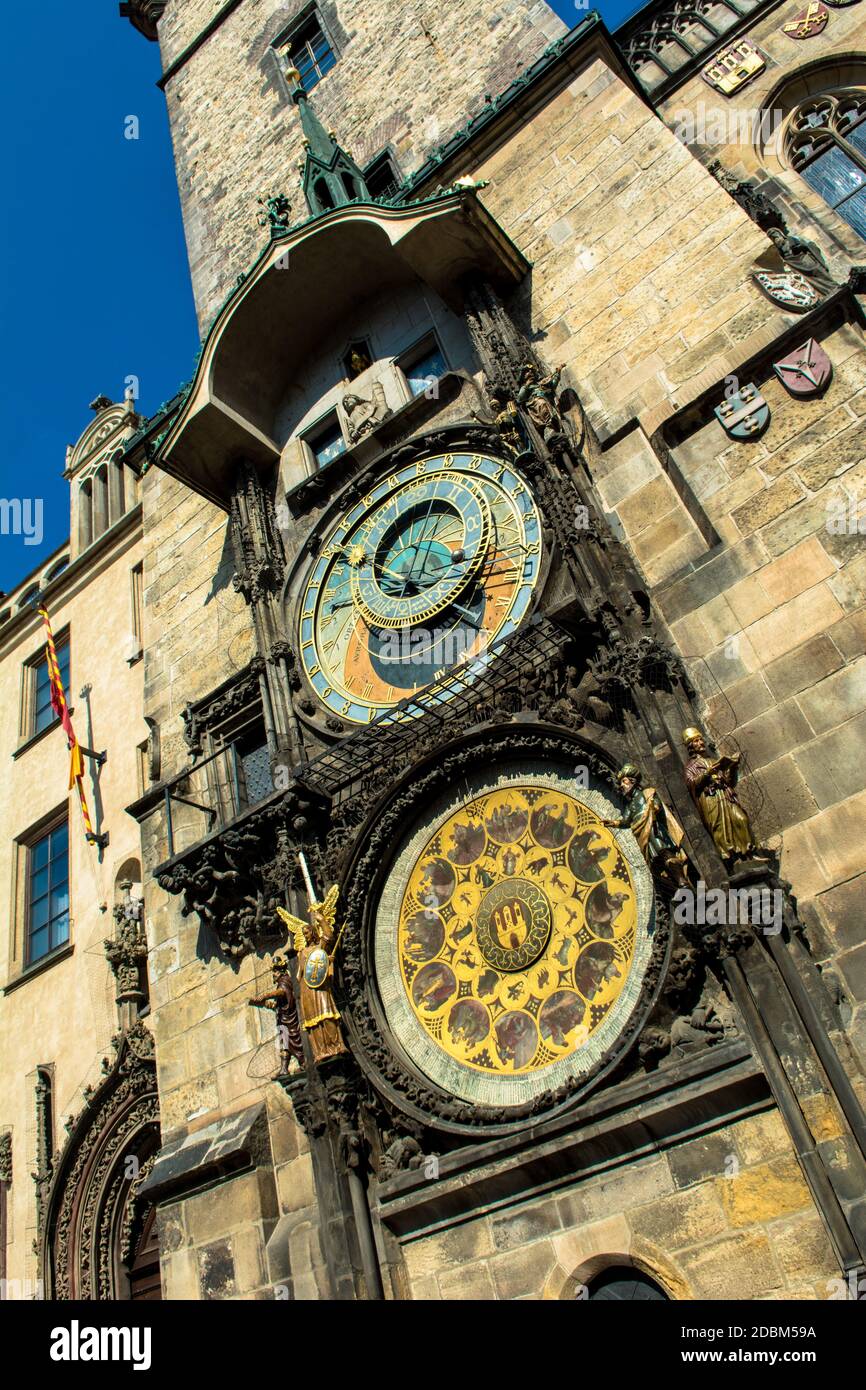 Prague astronomical clock Prague Czech Republic Stock Photo - Alamy