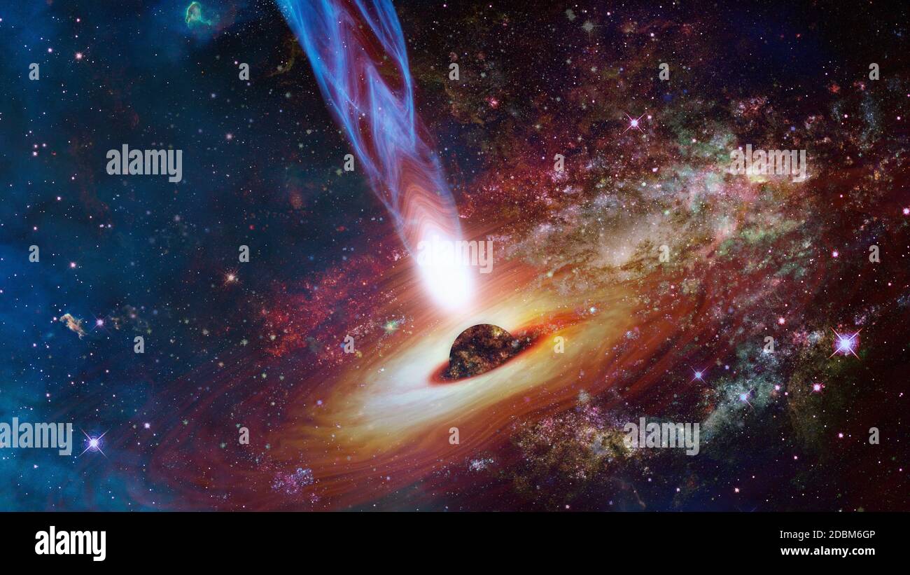 Quasar in deep space. Elements of this image furnished by NASA Stock ...