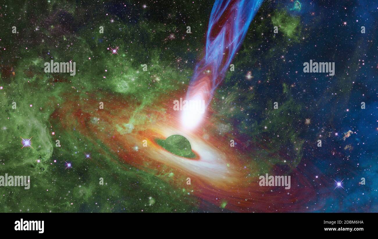 Quasar in deep space. Elements of this image furnished by NASA Stock ...