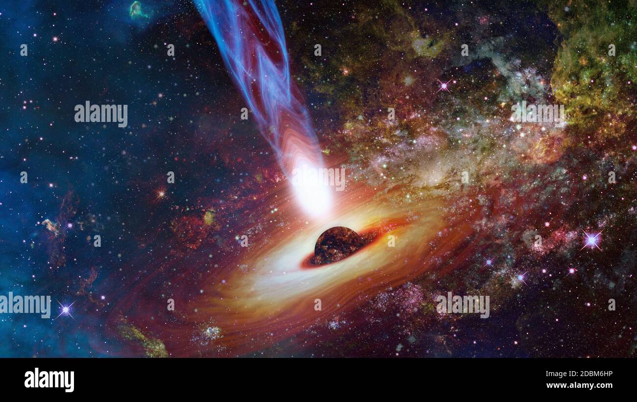 Quasar in deep space. Elements of this image furnished by NASA Stock ...