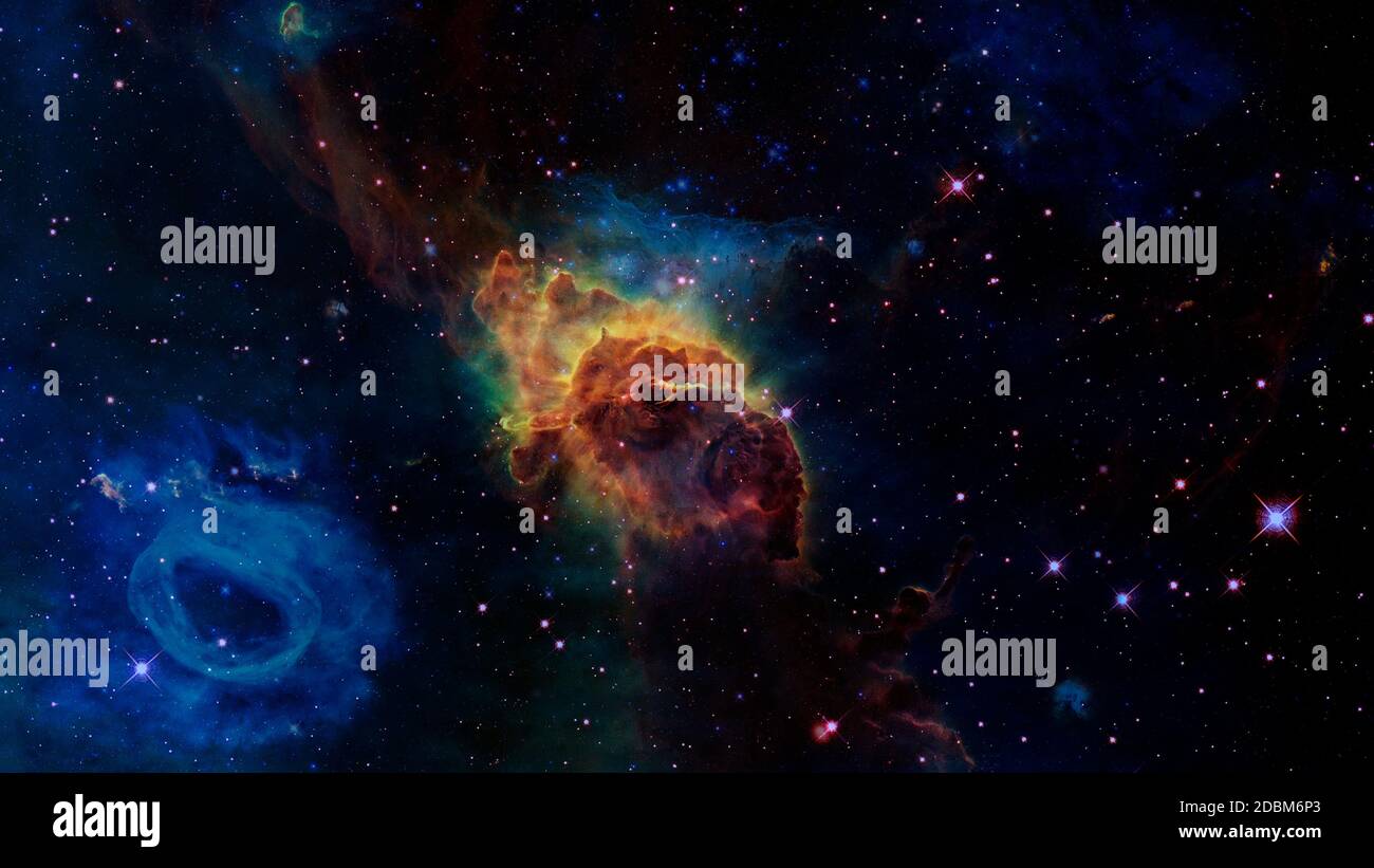 Dark interstellar space. Dark nebula. Elements of this image furnished ...