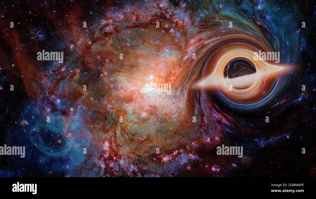 Supermassive black hole in the universe. Elements of this image ...