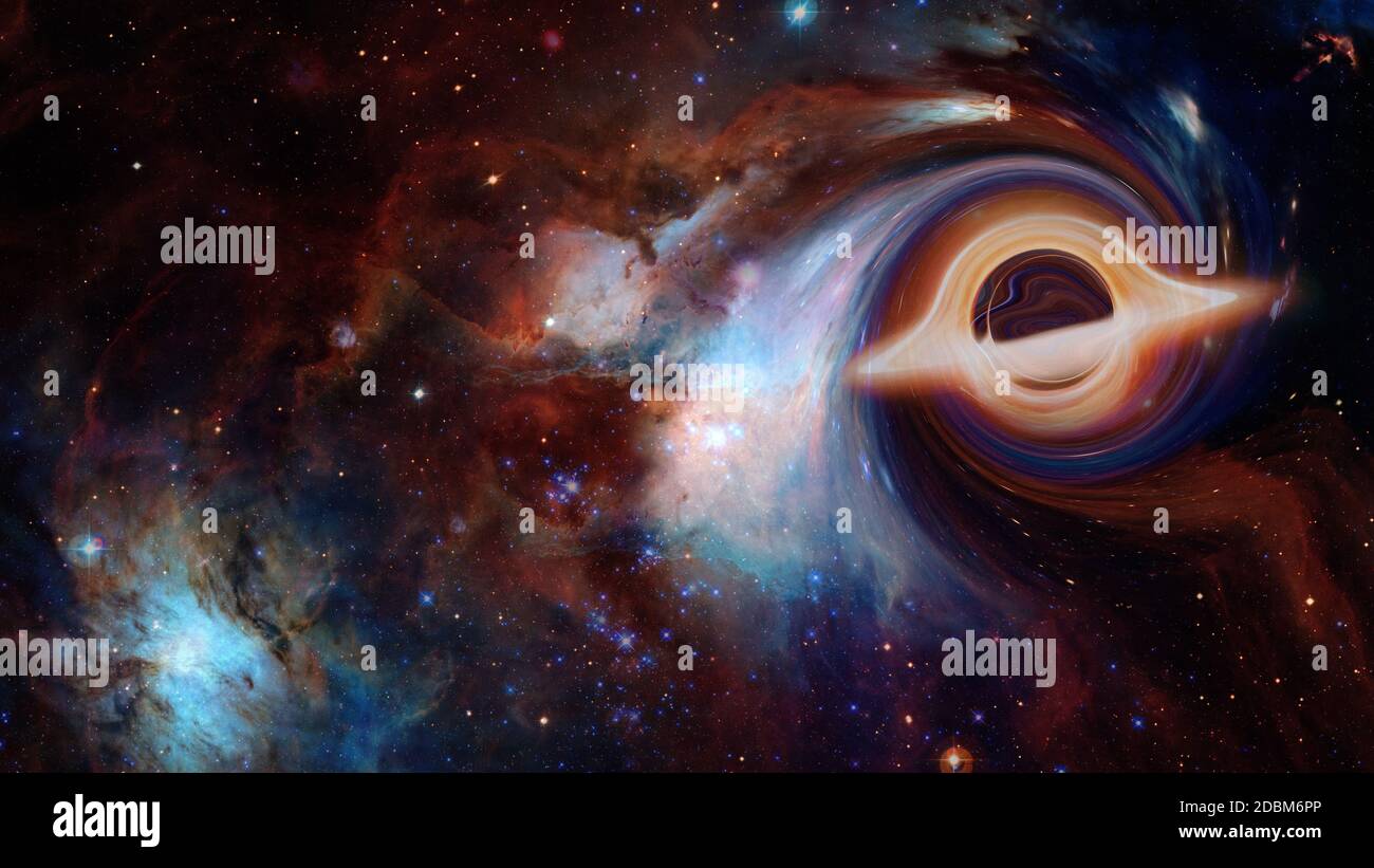 Black hole in deep space. Elements of this image furnished by NASA ...